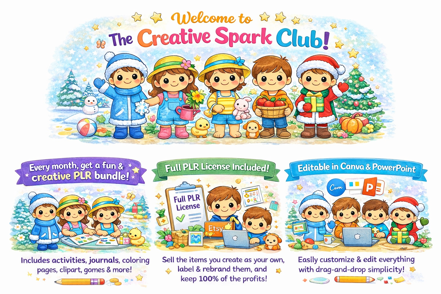 Creative Spark Club - kidsprintablesvault.com